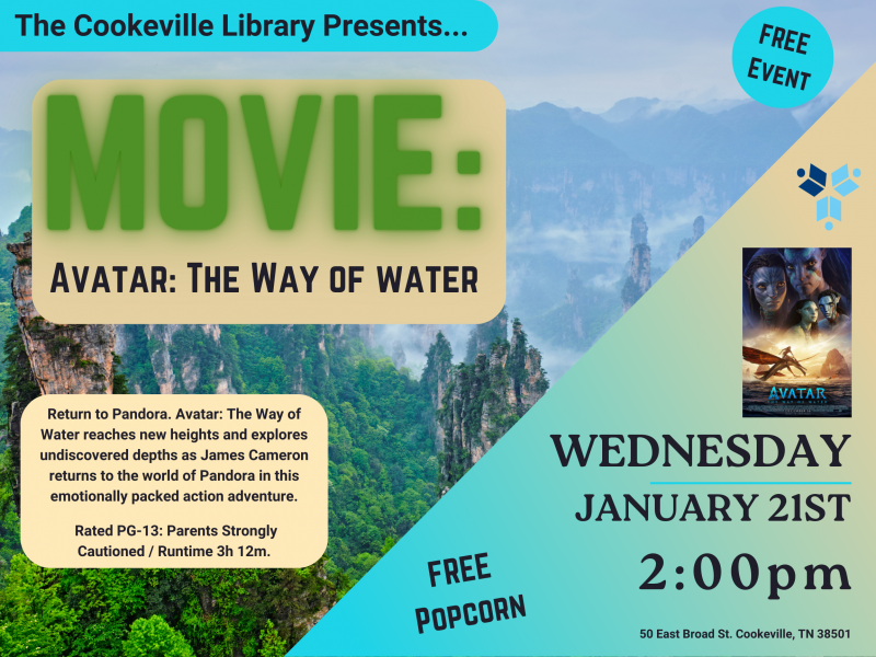 Movie: Avatar: The Way of Water – Wed, Jan 21, 2026 2:00pm – 5:00pm ...