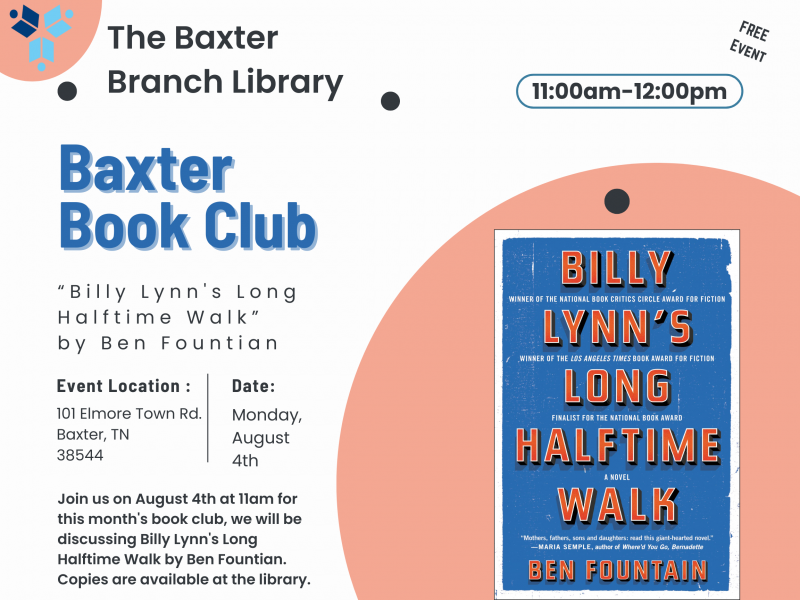 Baxter Book Club – Billy Lynn’s Long Halftime Walk by Ben Fountain ...