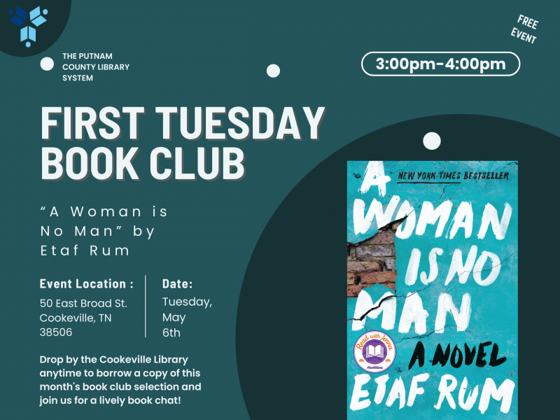First Tuesday Book Club: A Woman is No Man by Etaf Rum – Tue, May 6 ...