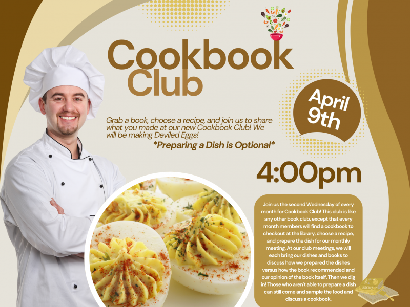Cookbook Club – Wed, Apr 9, 2025 4:00pm – 5:00pm @ Putnam County ...