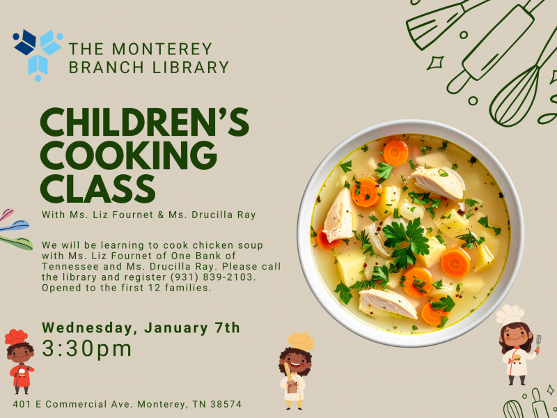 Children’s Cooking Class – Wed, Jan 7, 2026 3:30pm – 4:30pm @ The ...