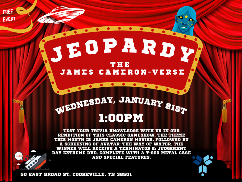 Jeopardy: The James Cameron-verse – Wed, Jan 21, 2026 1:00pm – 2:00pm ...
