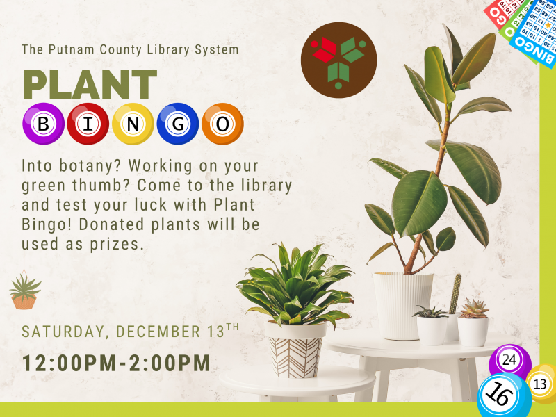 Plant Bingo – Sat, Dec 13, 2025 12:00pm – 2:00pm @ Putnam County ...