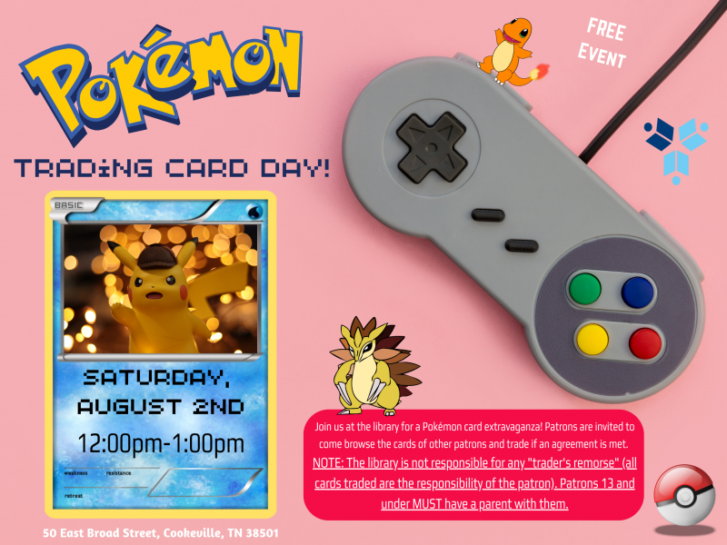 Pokémon Trading Card Day – Sat, Aug 2, 2025 12:00pm – 1:00pm @ Putnam ...