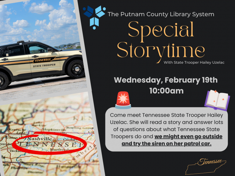 Special Storytime with State Trooper Hailey Uzelac – Wed, Feb 19, 2025 ...