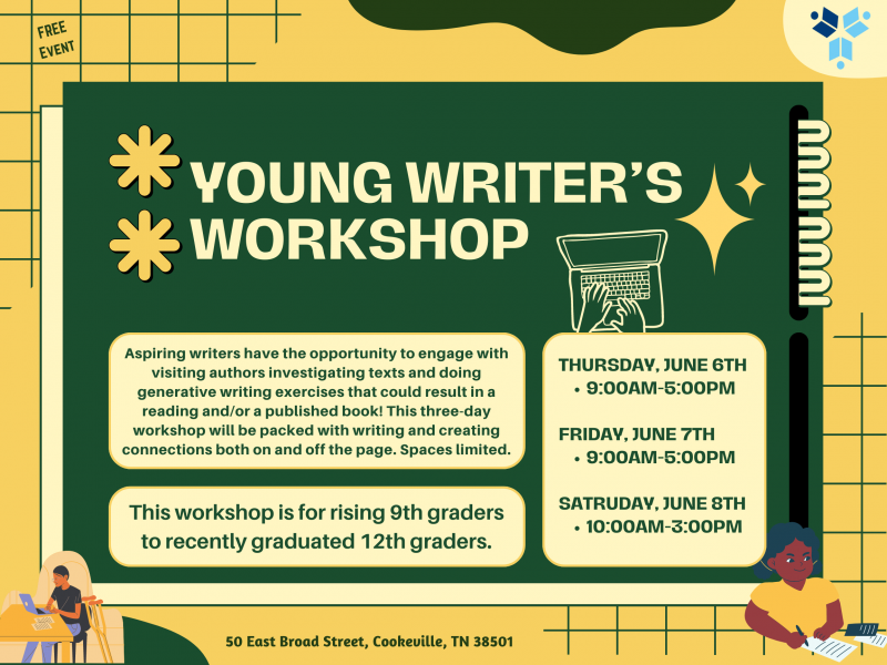 Young Writer’s Workshop – Fri, Jun 7, 2024 9:00am – 5:00pm @ Putnam ...