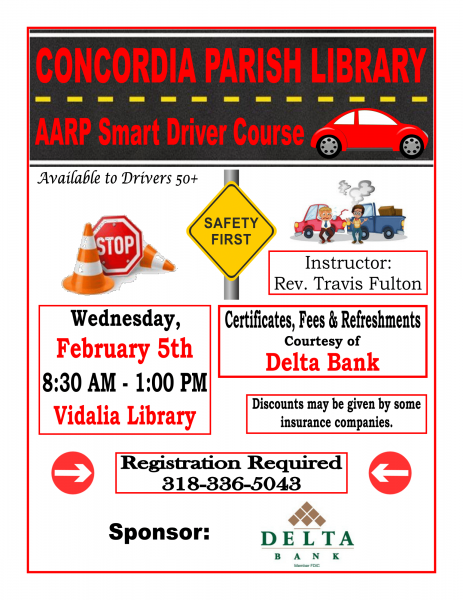 Concordia Parish Library Presents: AARP Smart Driver Course – Wed, Feb ...