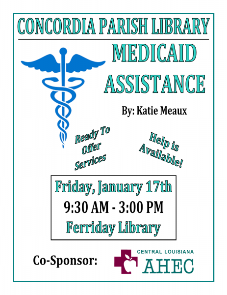 Concordia Parish Library Presents: Medicaid – Fri, Jan 17, 2025 9:30am ...