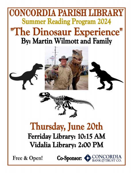 Summer Reading Program 2024: The Dinosaur Experience – Thu, Jun 20 ...